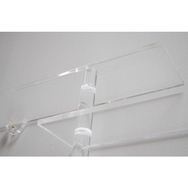 Vintage Two-Tier Lucite Wall-Mounted Shelf | Chairish