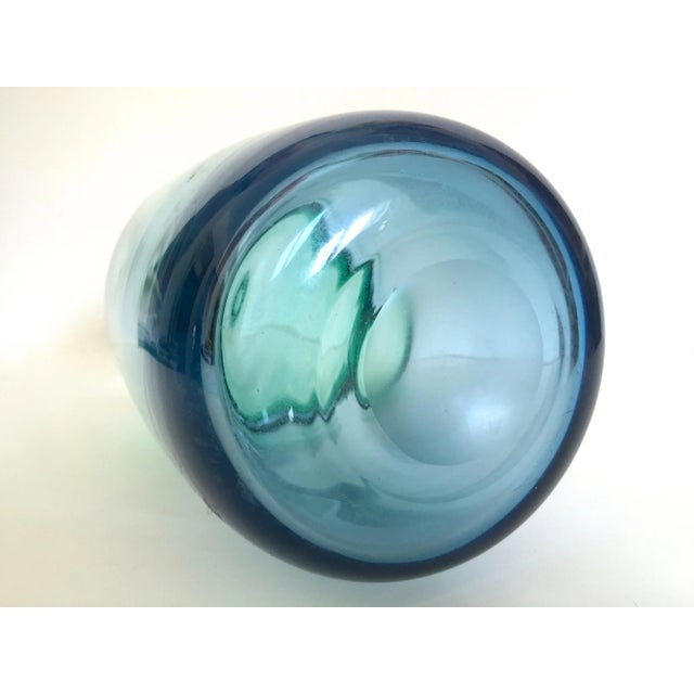 Vintage Mid Century Modern Venini Incalmo Two Tone Large Hand Blown ...