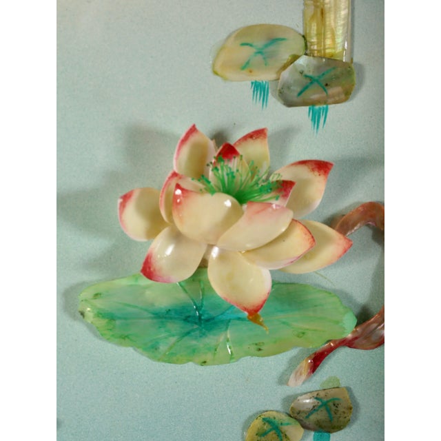 Vintage Asian Shell Art Set of 2 | Chairish