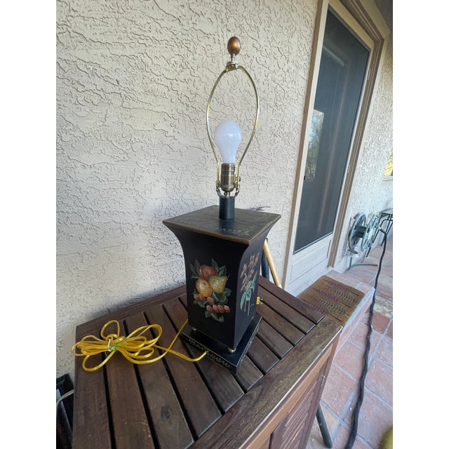 Mid Century 1970 Bombay Style Paper Mache’ Urn Lamp & Shade | Chairish