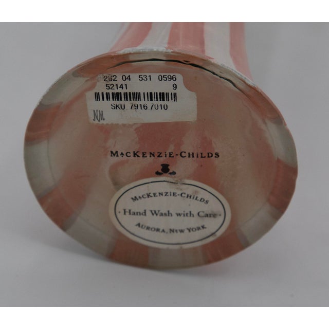 Late 20th Century Mackenzie Childs - Vases - Set of Two - 11" | Chairish