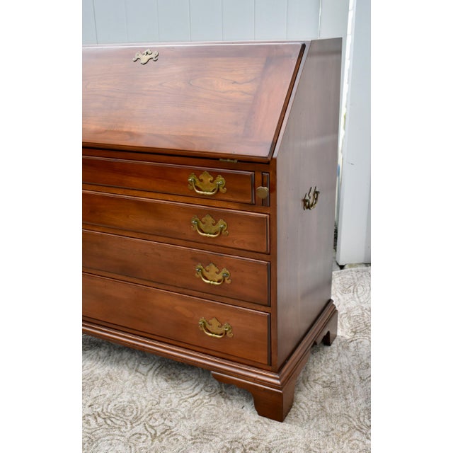 Vintage Top Quality Traditional Style Solid Cherry Slant Front Desk ...