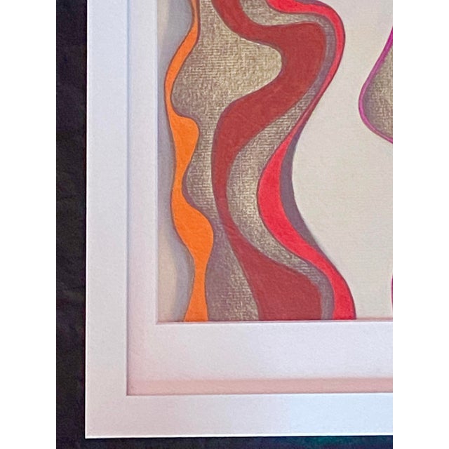 Modern Abstract Pencil Drawing Illustrations - Pair | Chairish