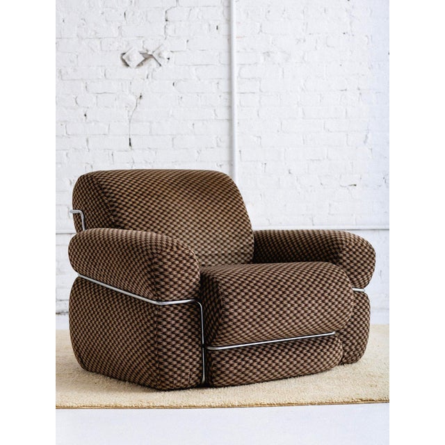 Italian Chrome Wrapped Chair in the Style of Adriano Piazzesi | Chairish