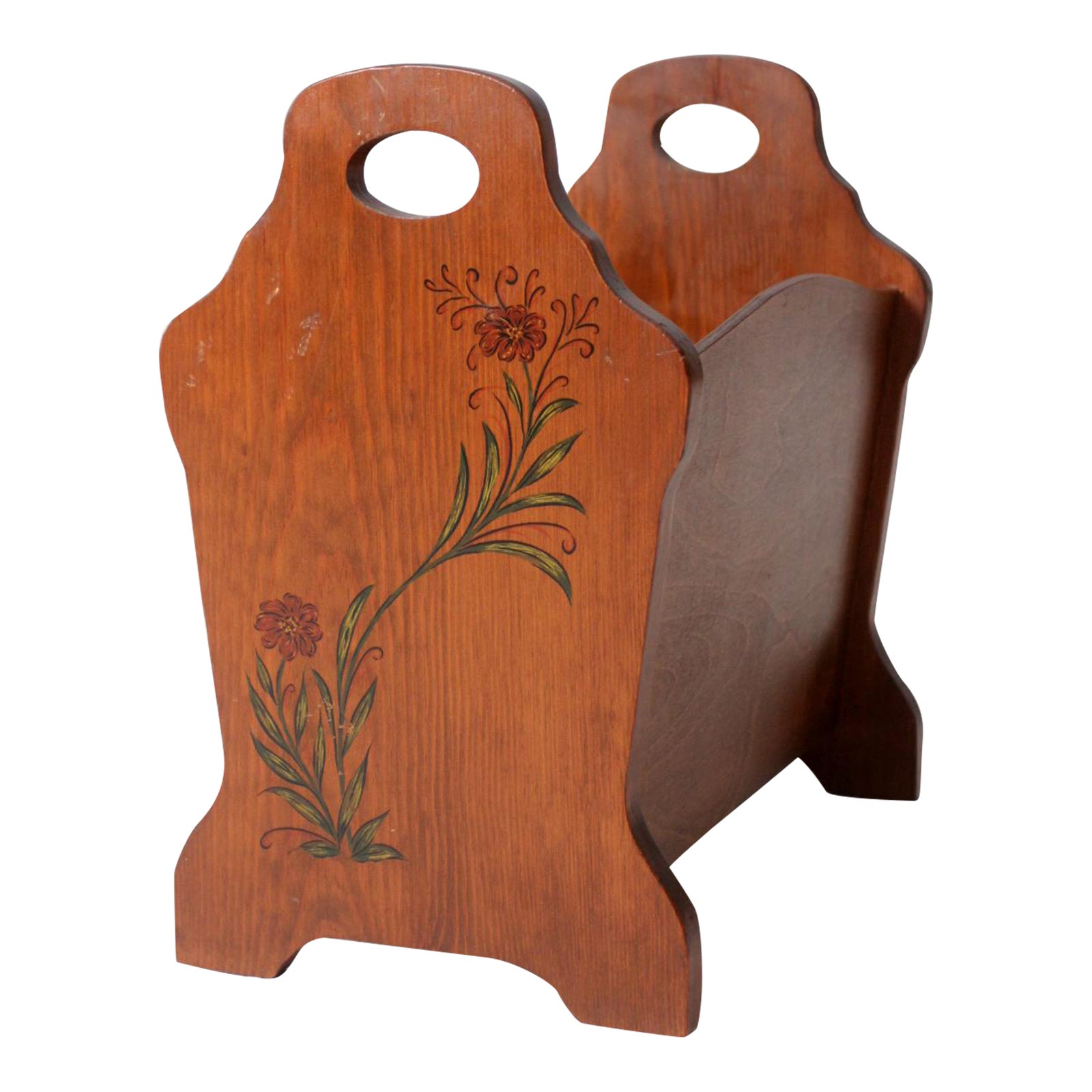 Vintage Magazine Rack Stand | Chairish