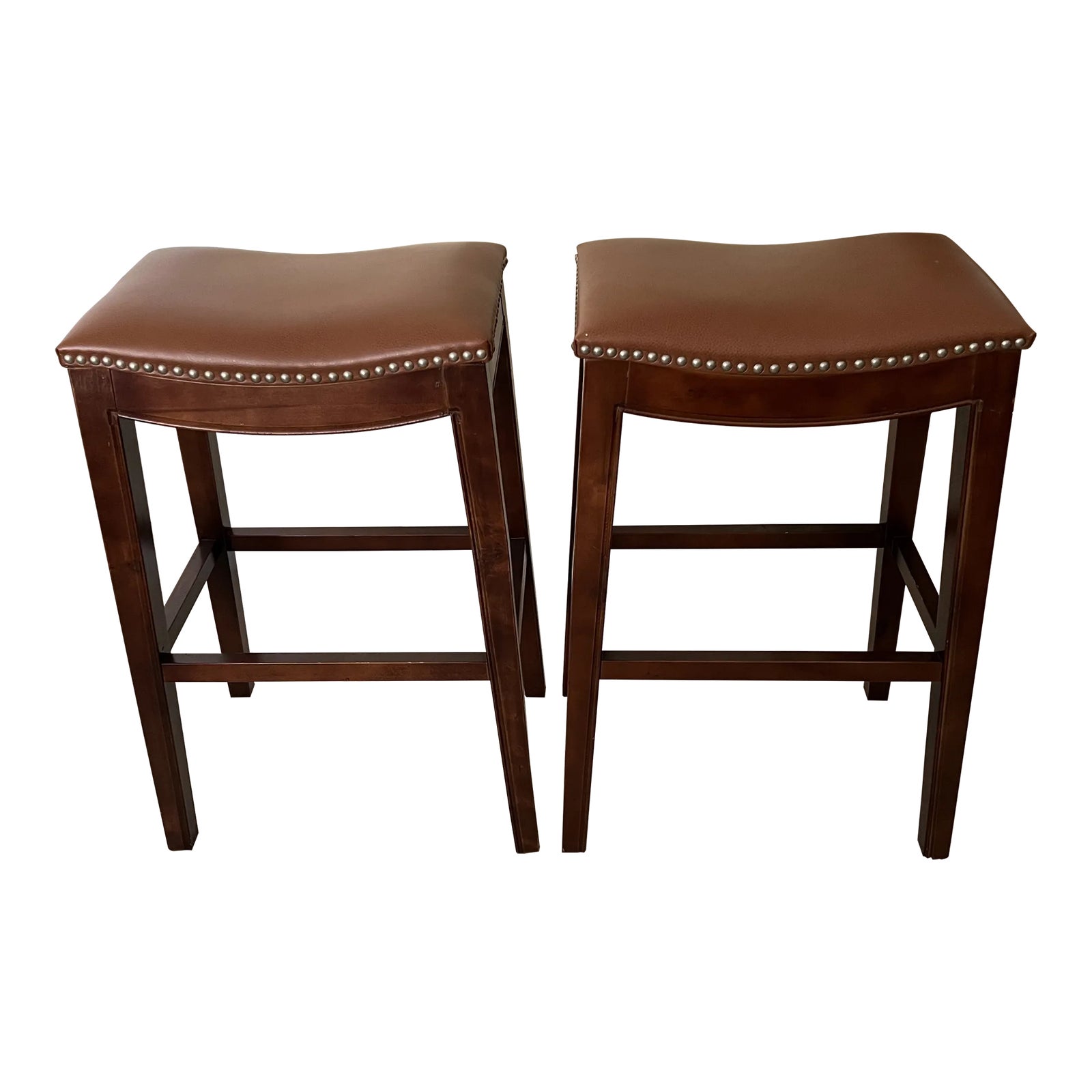 Grandin Road Frontgate Bar Stools Bar Stool - a Pair | Chairish