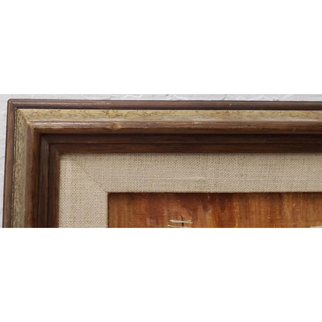 Frederick Colbus (California, 1917-1986) Original Oil on Panel C.1960s ...