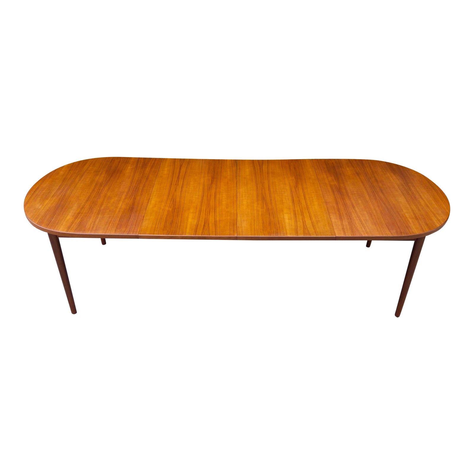 1960s Large Swedish Teak Expandable Dining Table With Internal Leaf ...