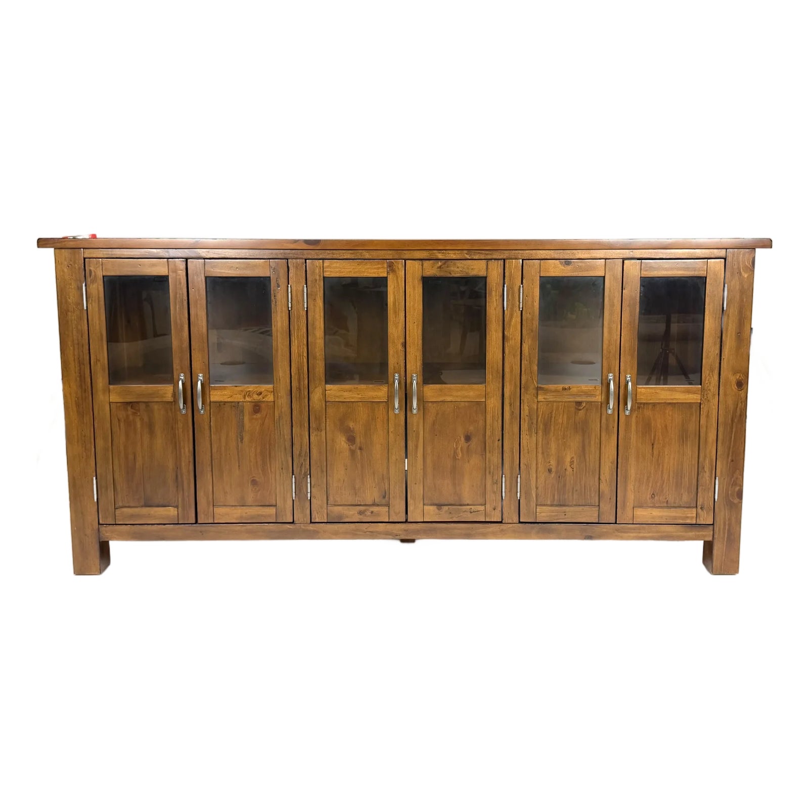 Williams Sonoma Toscana Buffet With Six Glass Panel Doors | Chairish