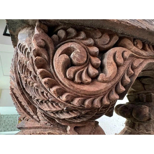 18th Century Antique Hardwood Indian Temple / Chariot Architectural ...