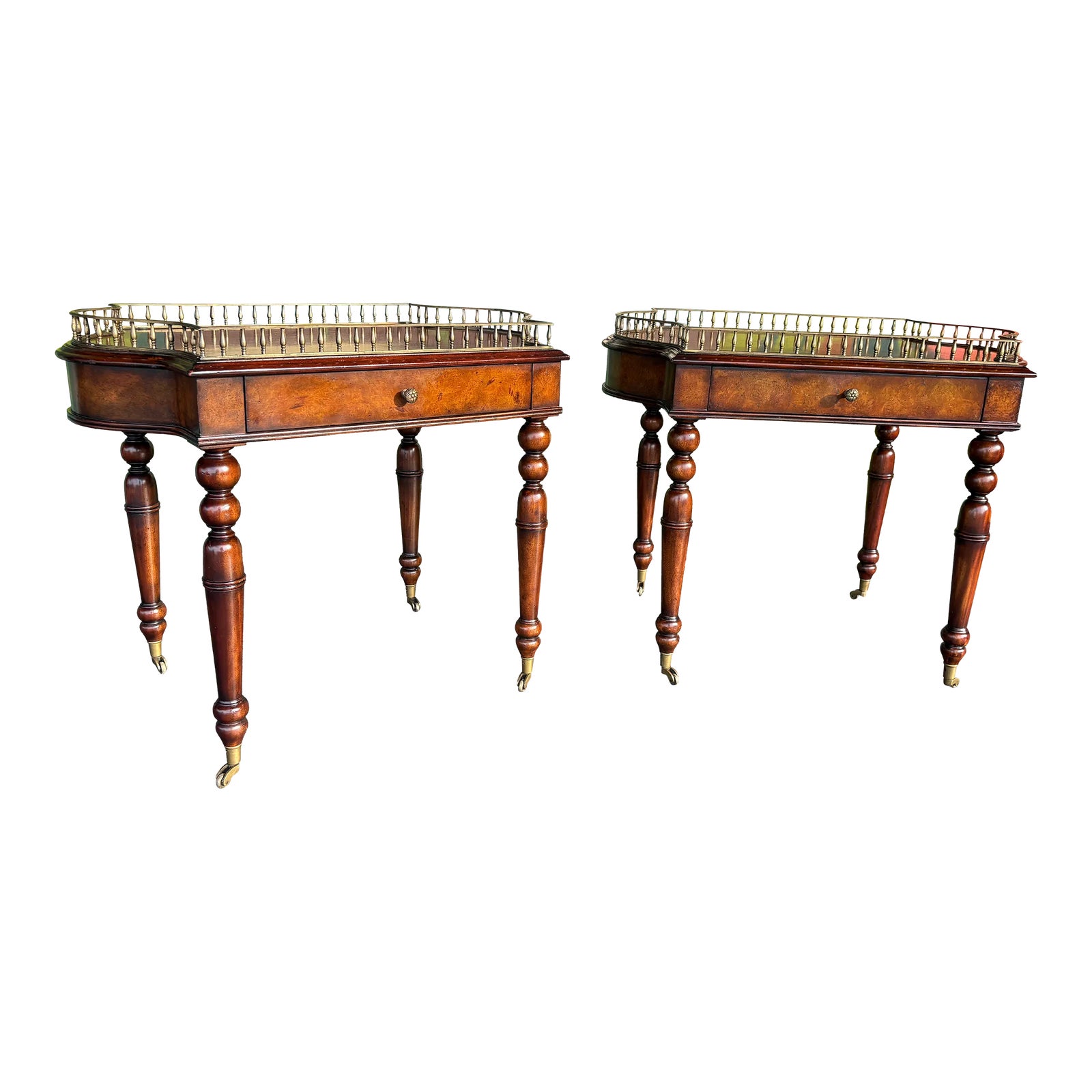 John-Richard European Crossroads Tea Table Pair | Chairish