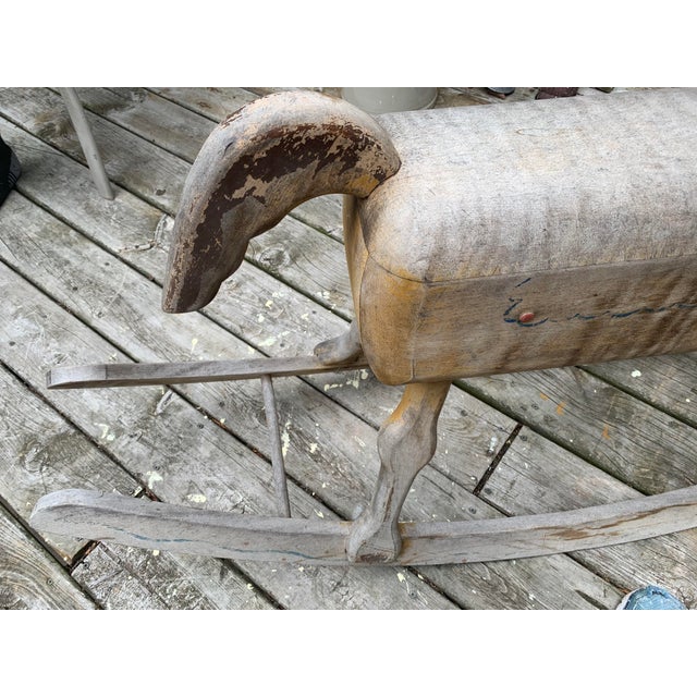 1940s Wooden Rocking Horse | Chairish