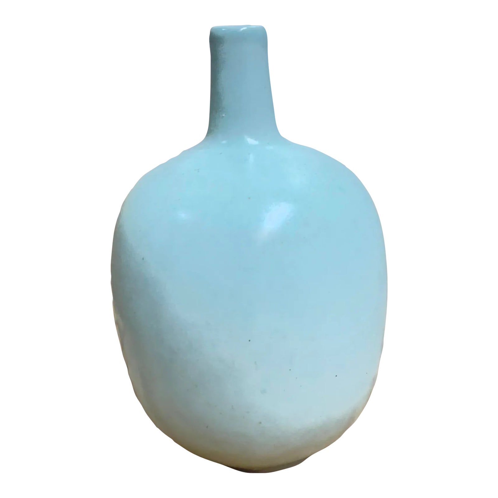 Jonathan Adler Blue Bud Vase for Ata | Chairish