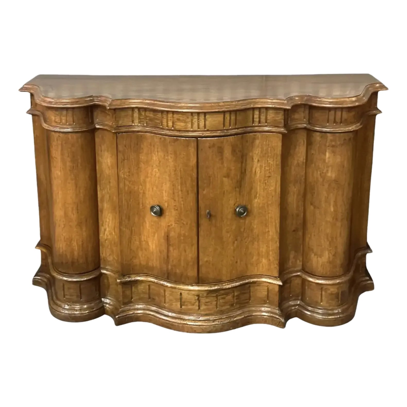 8th C Style Quatrain for Dessin Fournir Denali Italian Fruitwood Sideboard Credenza | Chairish
