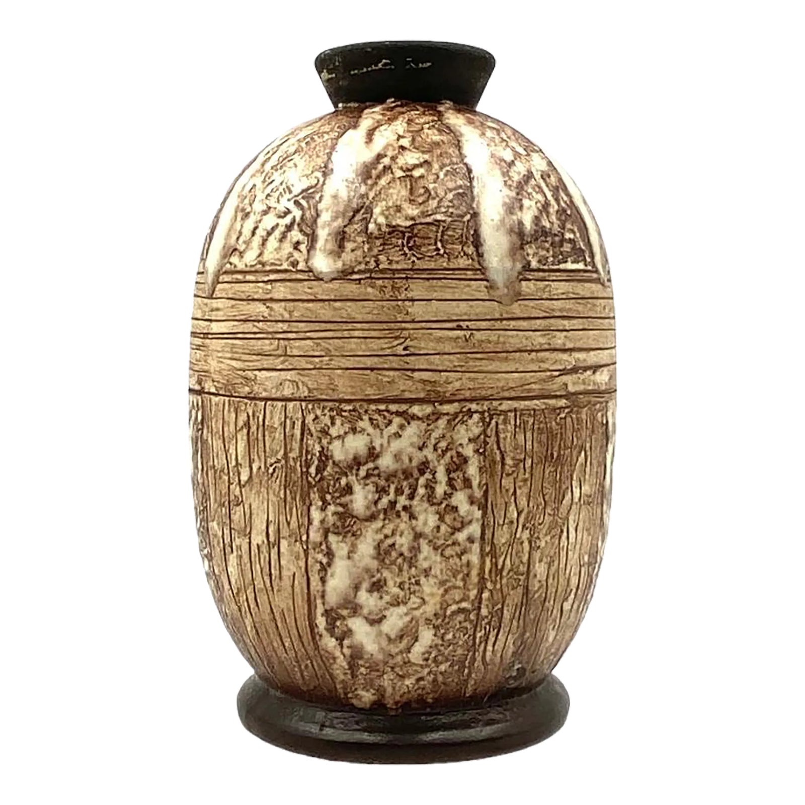 Louis Auguste Dage Art Deco Ceramic Vase, France 1930 | Chairish