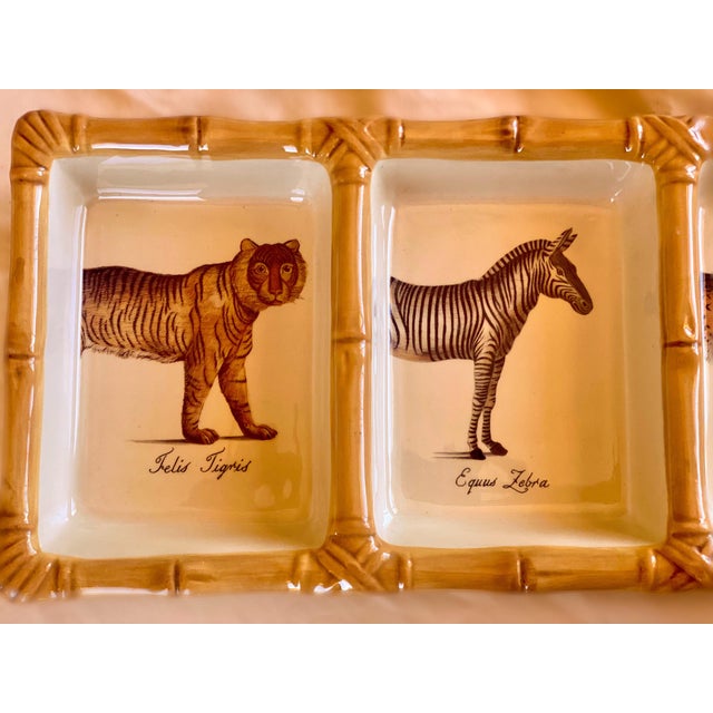 1980s Raymond Waites Animalia Tray Vintage Ceramic Rectangular Trinket ...