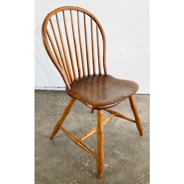 Antique Spindle Back Windsor Style Chair | Chairish