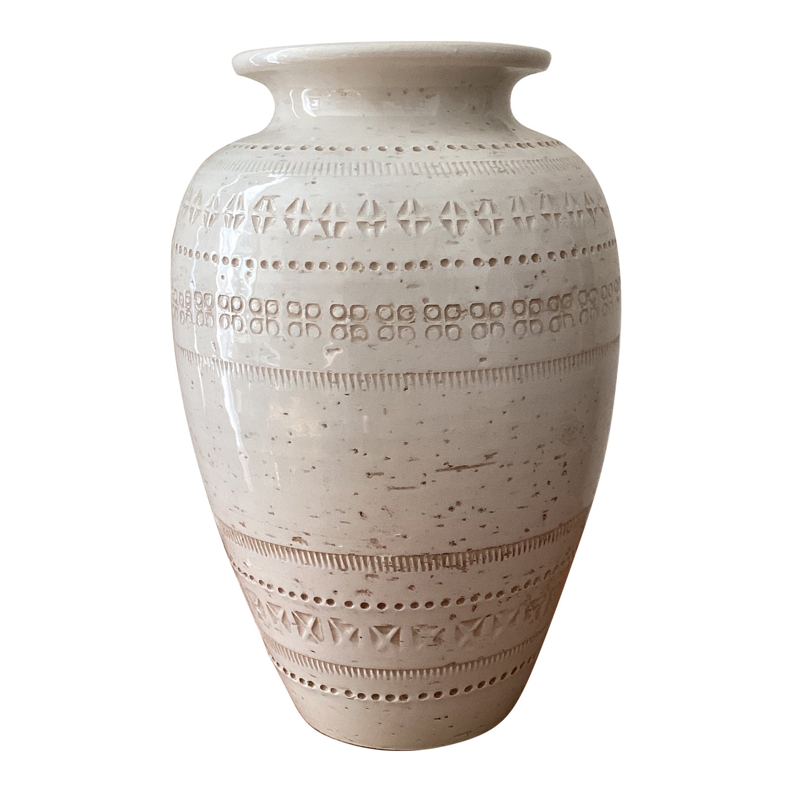 Vintage Mid Century Modern Bitossi Pottery Vase Italy | Chairish