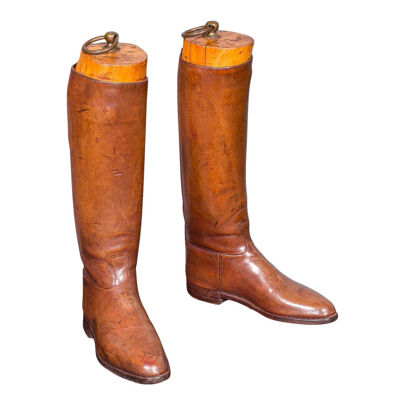 Antique Bootmaker’s Display, English, Leather, Boot Stretcher Set ...