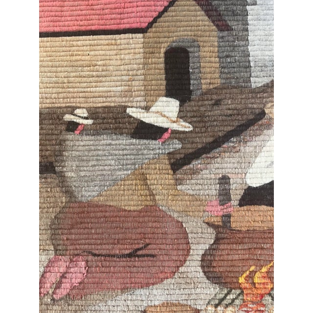 Vintage Peruvian Handwoven Wool Wall Tapestry | Chairish
