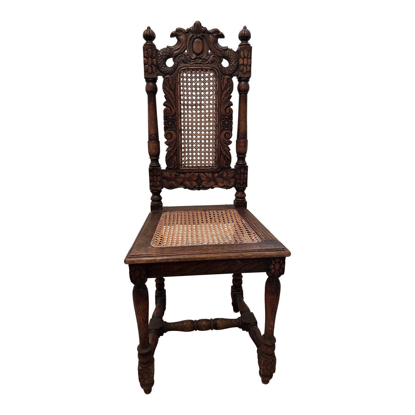 Early 20th Century Vintage Victorian Side Chair | Chairish