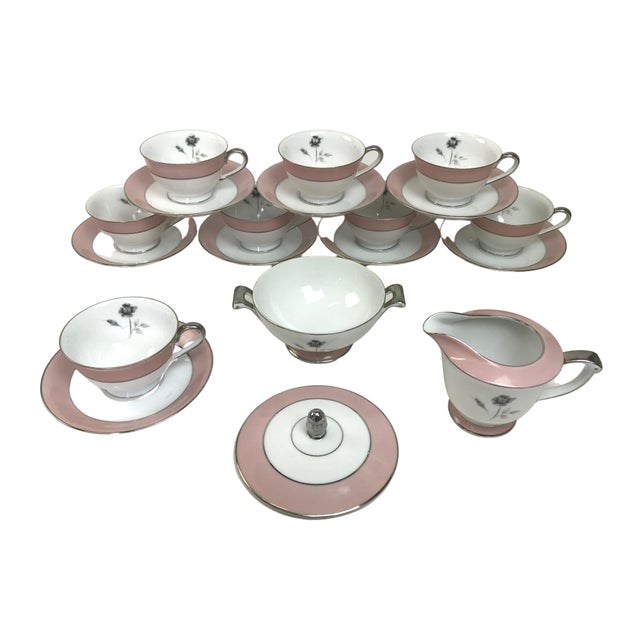 Midcentury Pink Porcelain Tea/Coffee Set | Chairish
