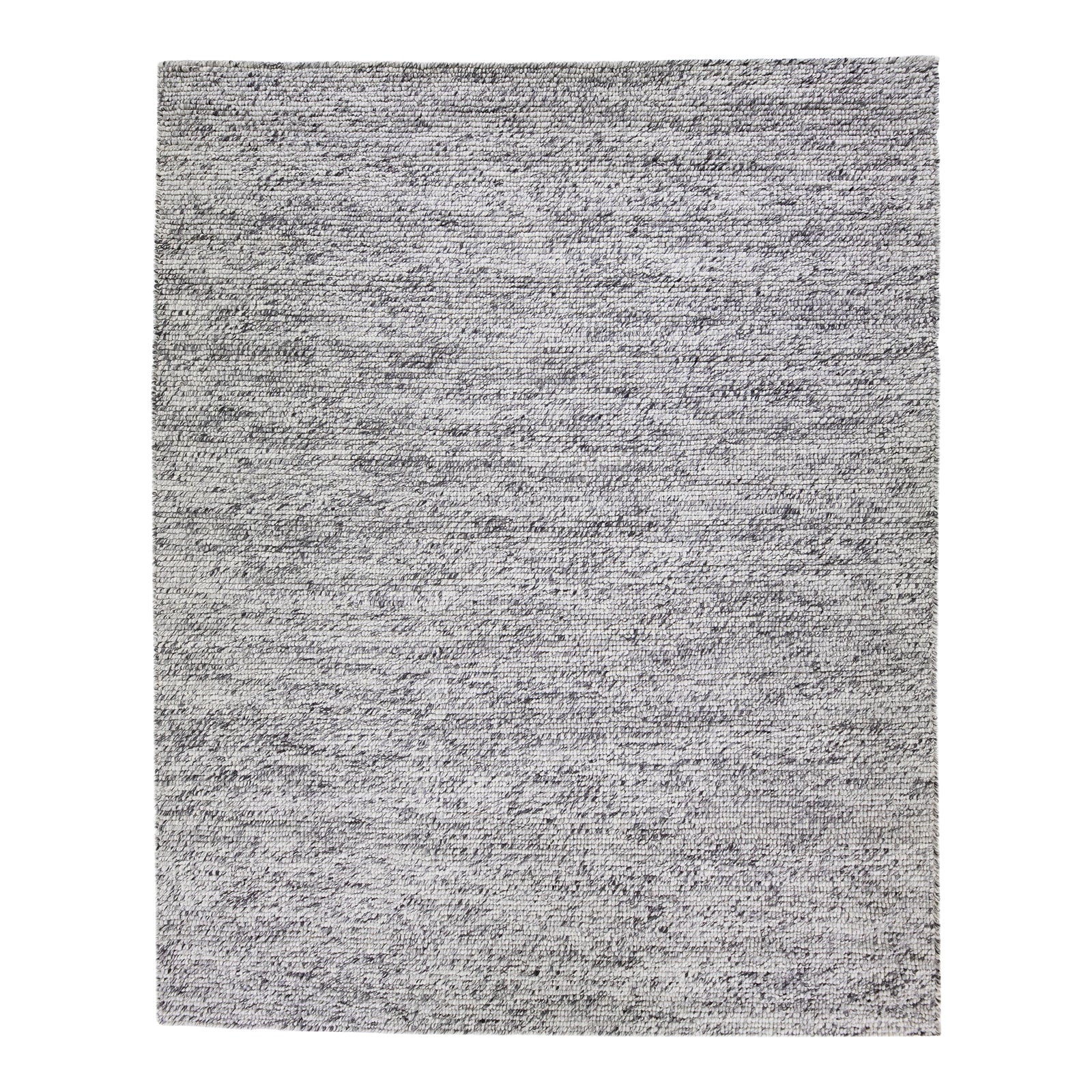 Modern Oversize Handmade Felted Wool Rug in Gray Color by Apadana ...