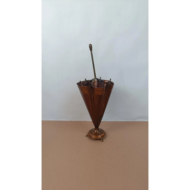 Umbrella Stand in Copper, 1960s | Chairish
