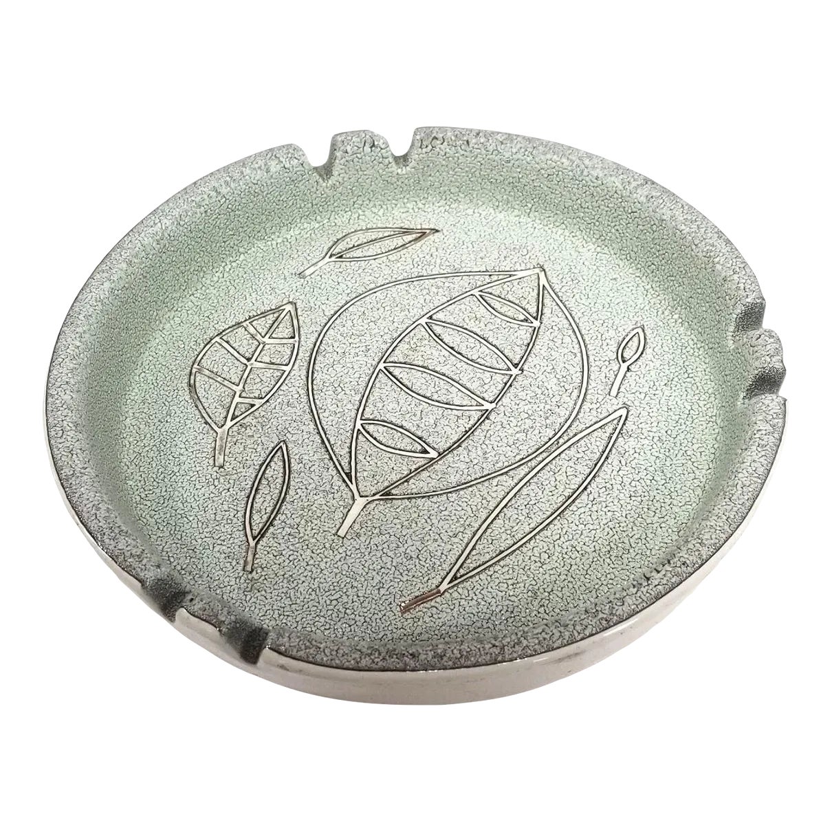 Mid Century Handmade Ceramic Ashtray Leaf Design Signed by Sascha ...