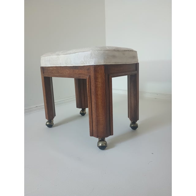 1960s Mid Century Oak Small Low Stools - Set of 2 | Chairish