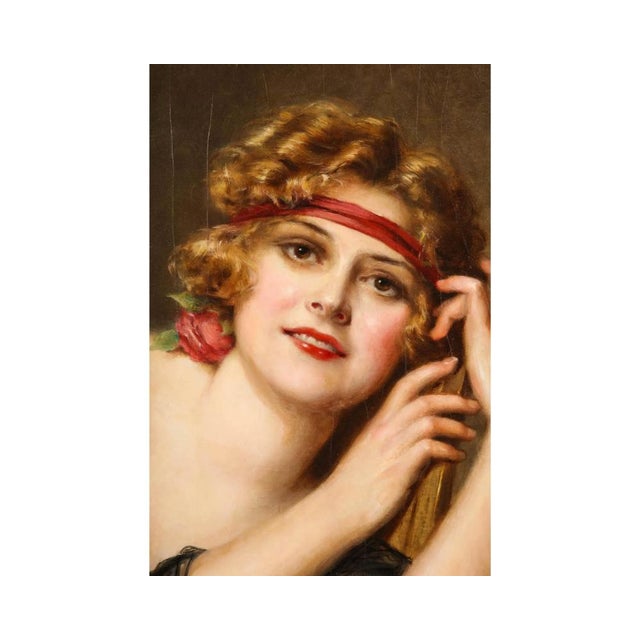 Late 19th Century Francois Martin Kavel French Portrait of an Elegant ...