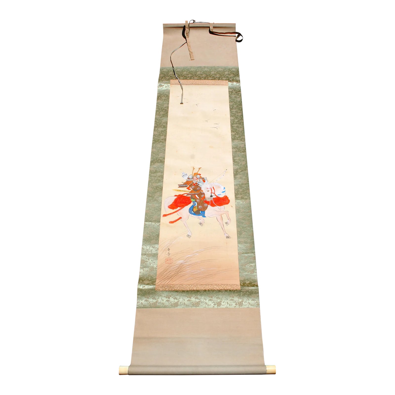 Early 20th Century Minamoto No Yoshiie "Hachimantaro Yoshie" Warlord ...