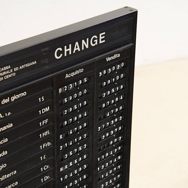 Vintage Currency Exchange Board | Chairish