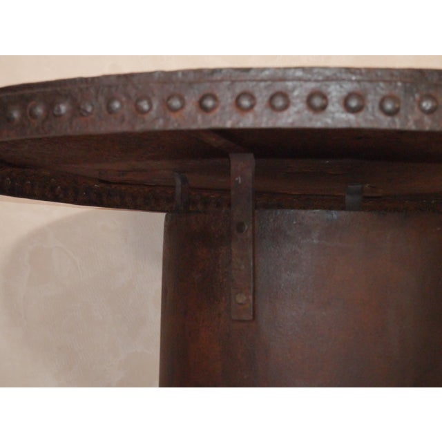 Mid 19th Century Antique Iron French Brewery Table | Chairish