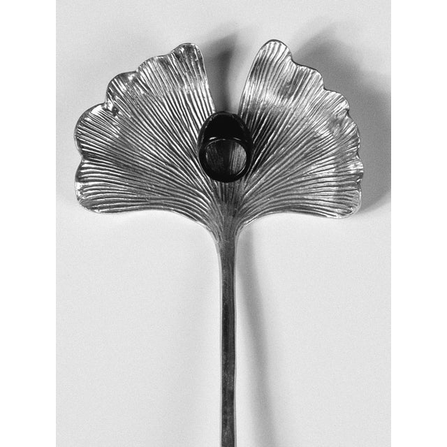 1990s Michael Aram Ginkgo Salad Servers - Set of 2 | Chairish