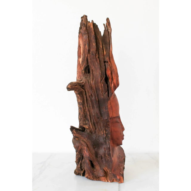 Vintage Hand Carved Tree Root Wood Abstract Art Sculptures S/5 | Chairish