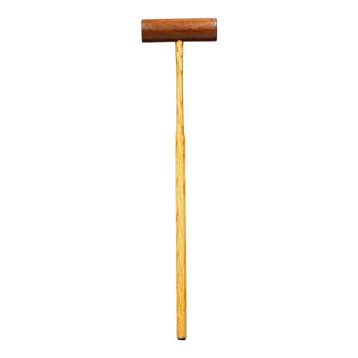 Early 20th C. Walnut and Maple Inlay Croquet Mallet | Chairish