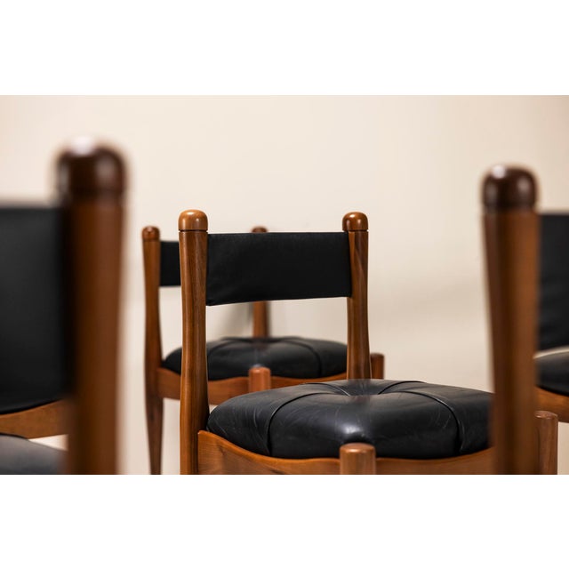 Chairs Model 620 in Walnut by Silvio Coppola for Bernini, Italy, 1964 ...