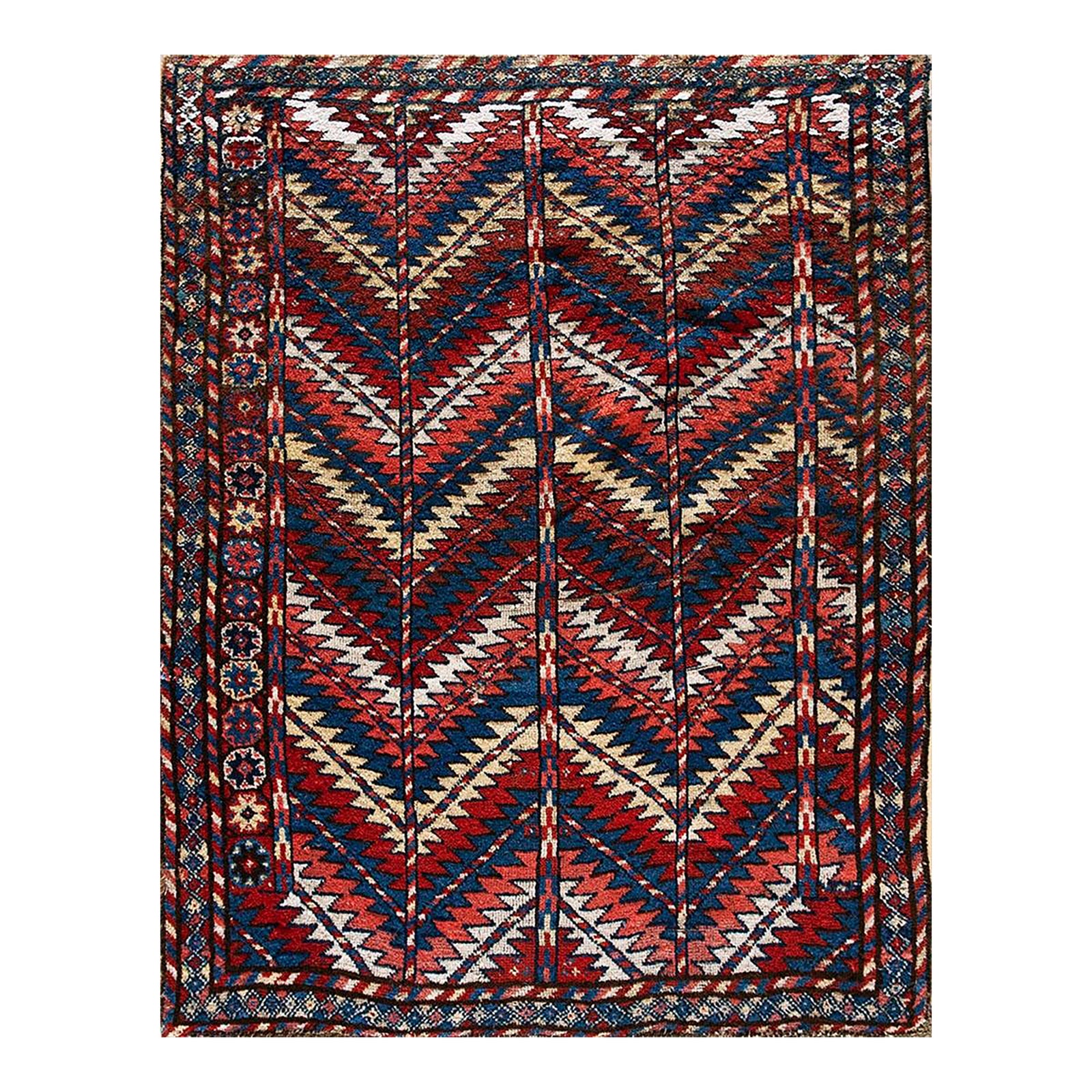 Late 19th Century Ne Persian Quchan Carpet | Chairish