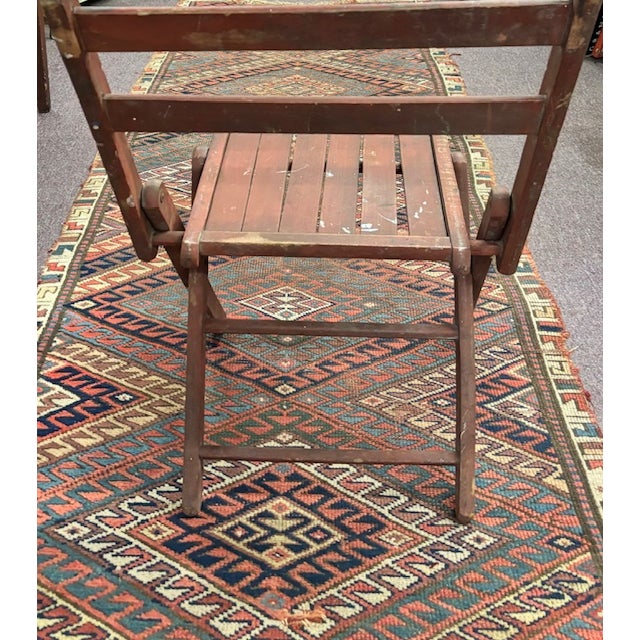 Early Wood Folding Chair | Chairish