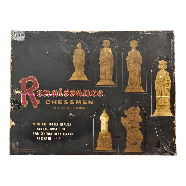 Vintage Renaissance Chessmen by E. S. Lowe 1950s | Chairish