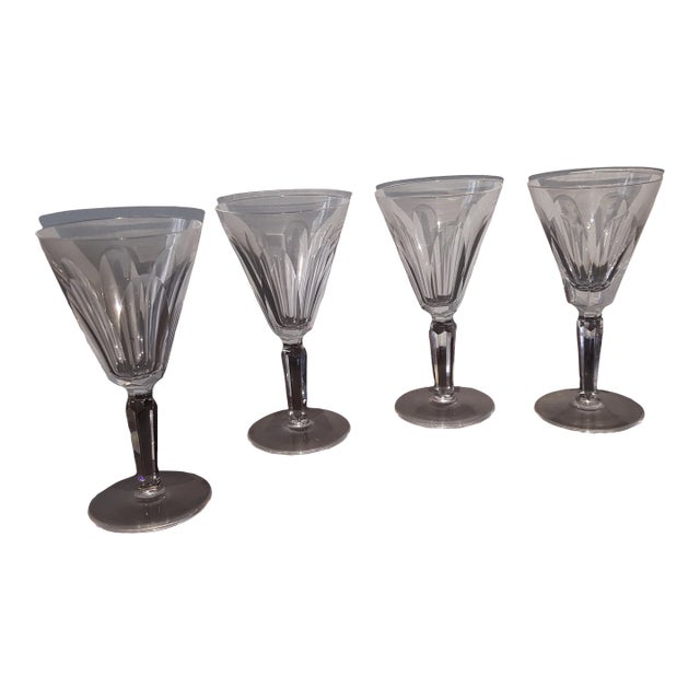 Vintage Waterford Crystal Wine Glasses- Set of 4 | Chairish