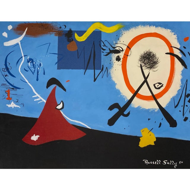 Joan Miro Style Abstract Composition | Chairish