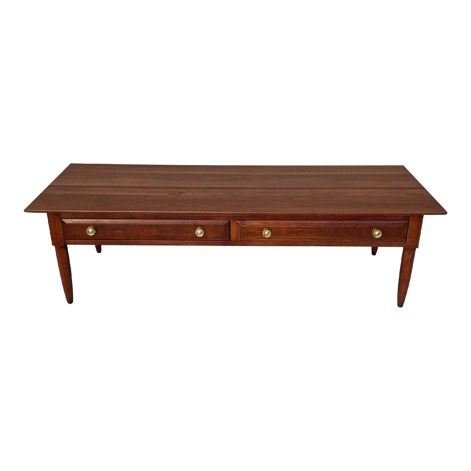 Mid Century / Traditional Solid Cherry Willett Coffee Table | Chairish