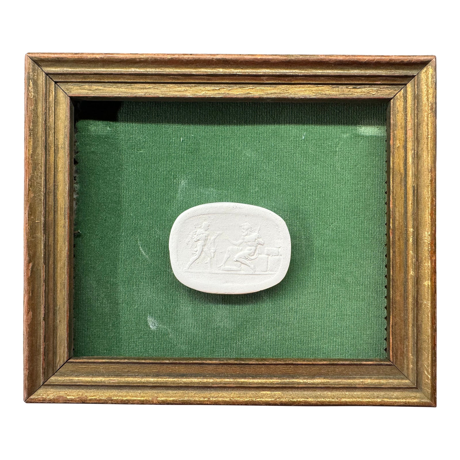 Late 20th Century Vintage Grand Tour Plaster Intaglio Repro, Framed ...
