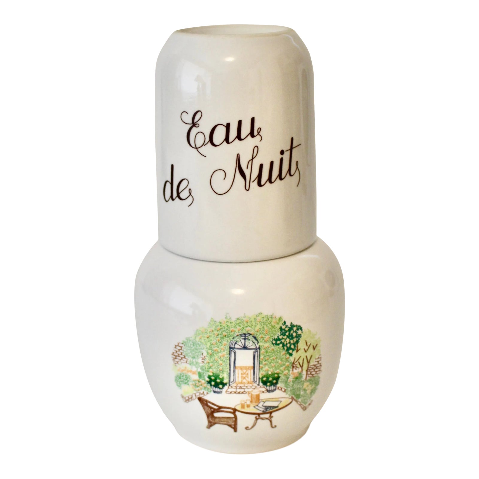 Vintage Revol Night Time Water (Eau De Nuit) Carafe & Drinking Glass- 2 ...