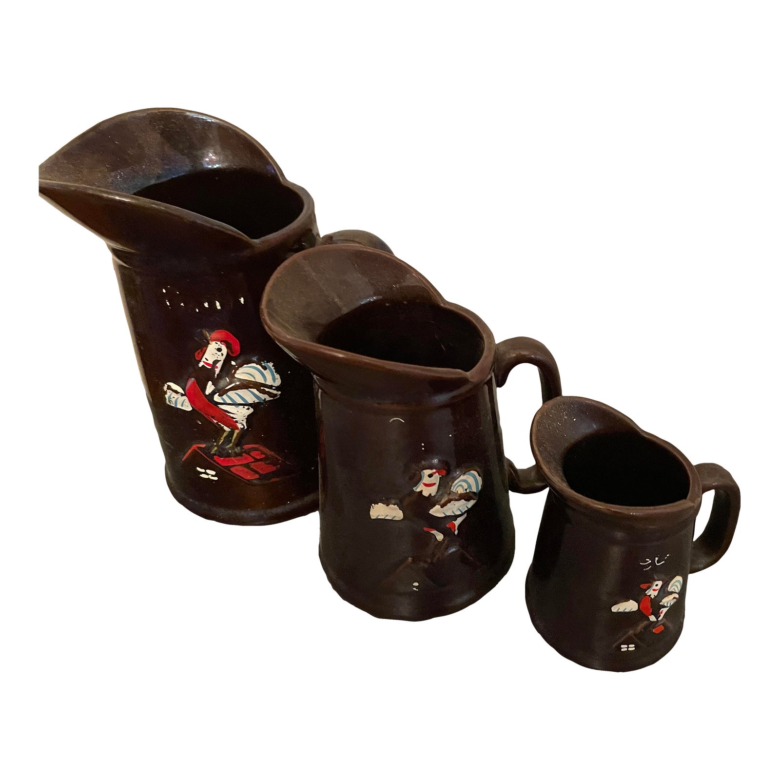 1960 Pancake Pitchers- Set of 3 | Chairish
