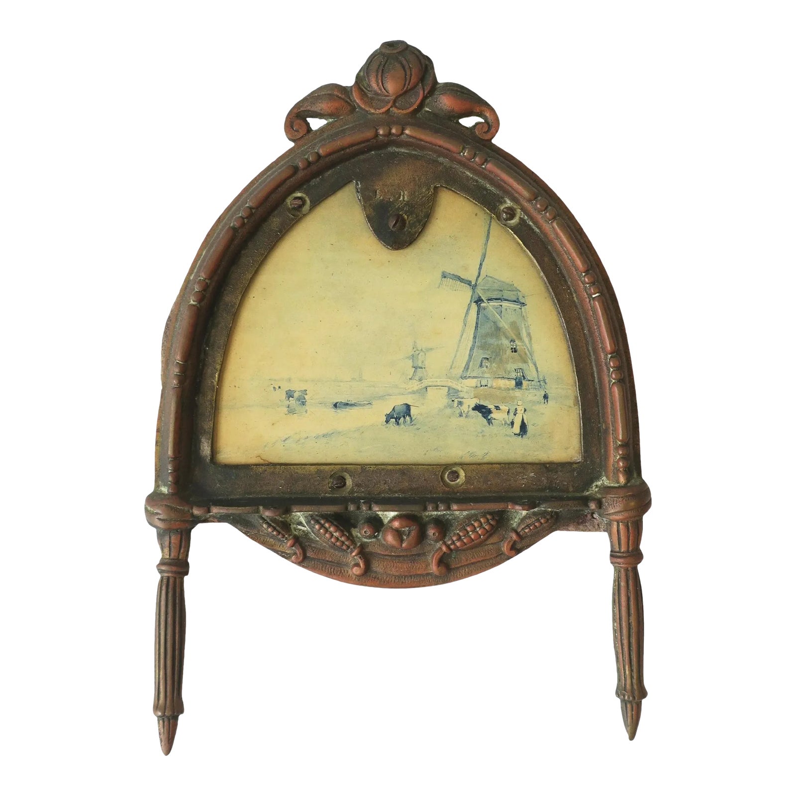Blue and White Dutch Holland Wall Art with Windmill and Farm Design ...