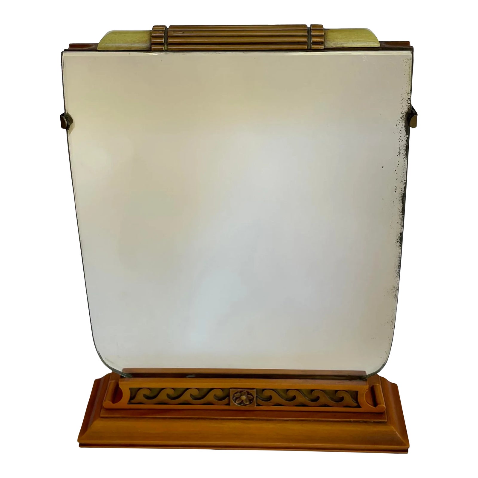 Vintage Bureau Mirror | Chairish