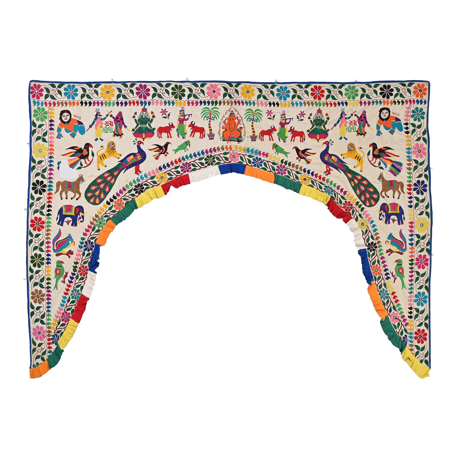 1930s Hand Embroidered Toran | Chairish